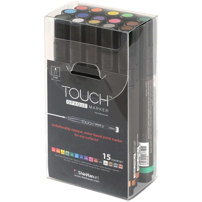TOUCH Opaque Marker 15pc Fine Assorted – MarkerPOP