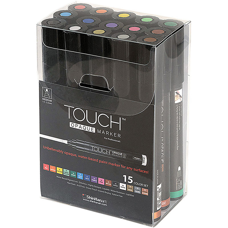 TOUCH Opaque Marker 15pc Medium Assorted – MarkerPOP